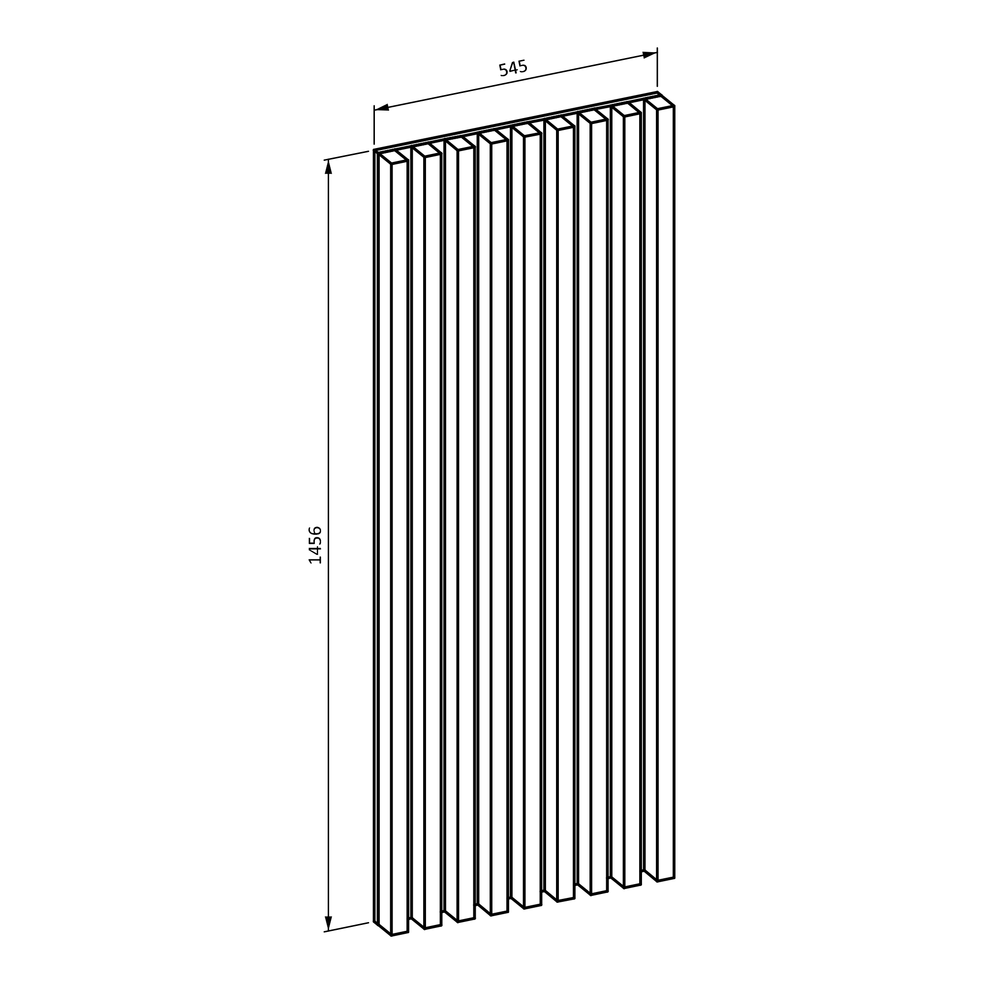 Panel z lamelami TYP-04 * Celine | i-MEBLE.eu