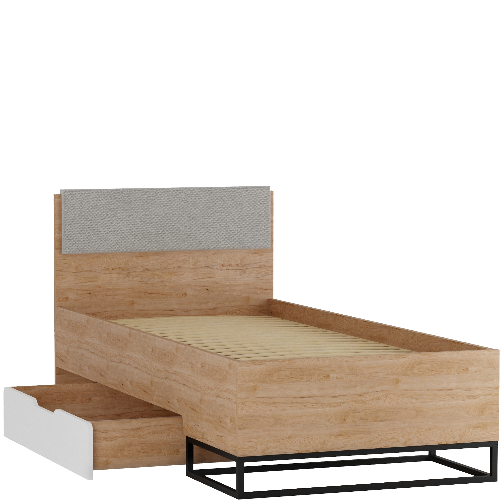 Łóżko 90 x 200 ze stelażem LR-05 * Landro | i-MEBLE.eu